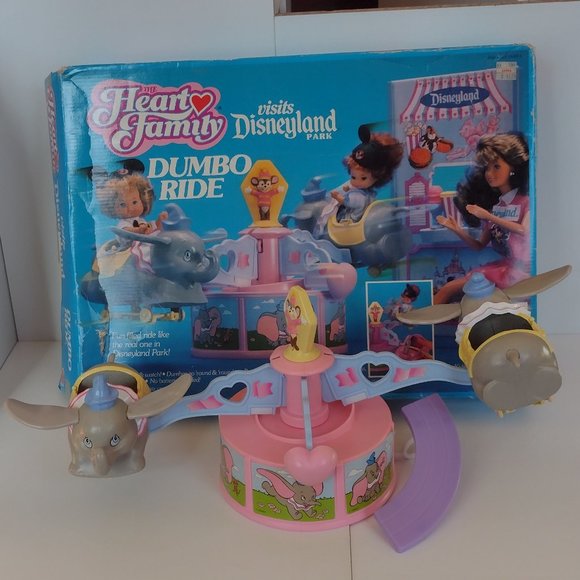 Mattel | Toys | Vintage 989 Heart Family Disneyland Dumbo Ride In ...